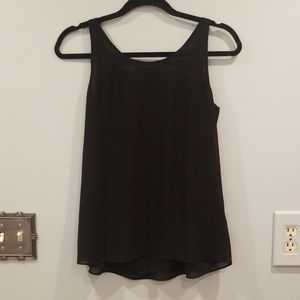 LOFT | Tops | Euc Black Button Tank | Poshmark